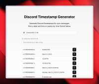 Discord Timestamp Generator - NextGenTools